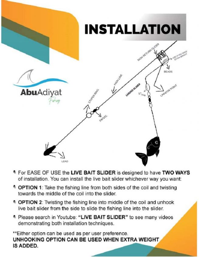 AbuAdiyat fishing Live Bait Slider (5 pack)